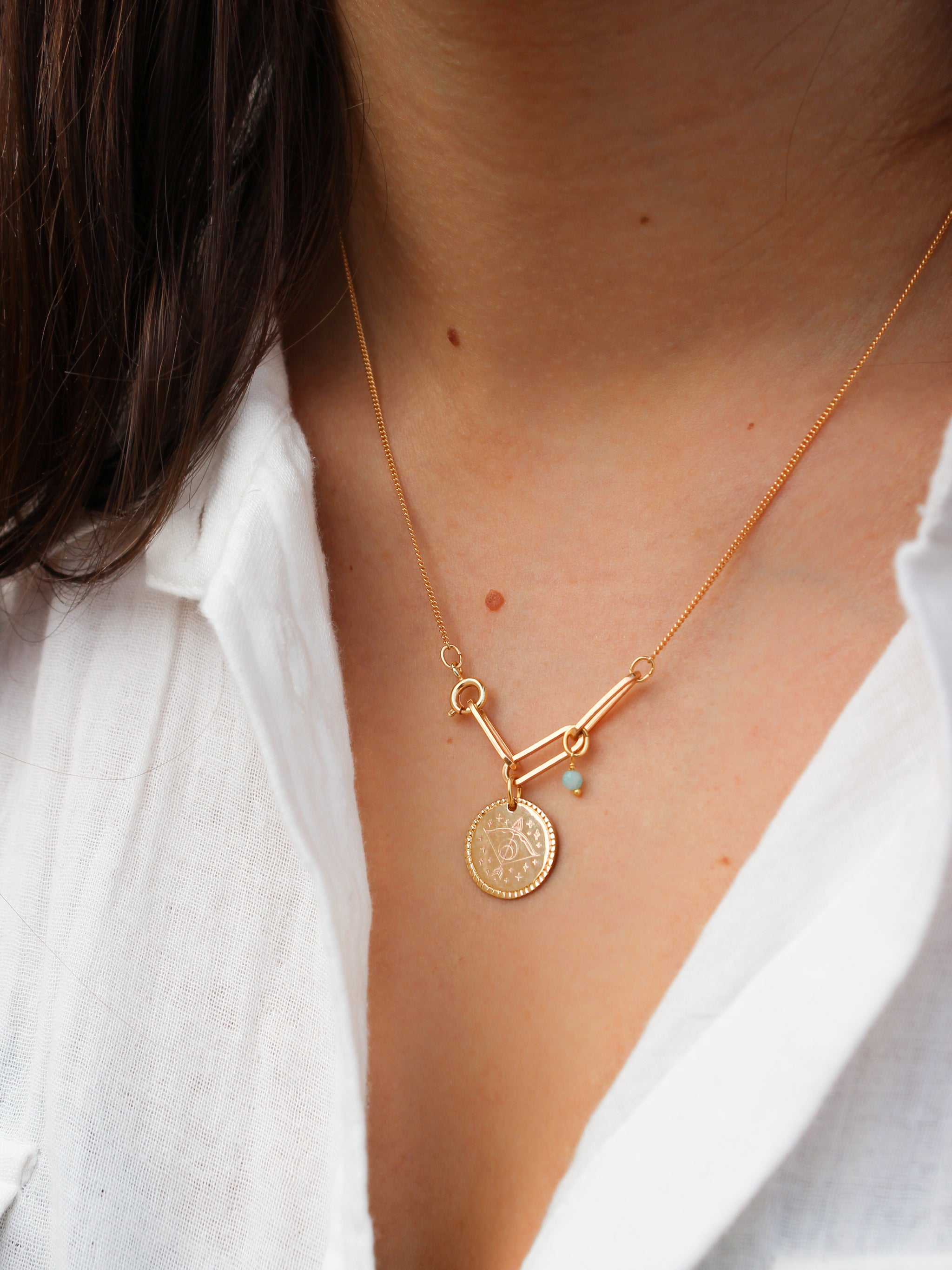 Collier Astro - Plaqué Or - Bélier – L'Atelier des Dames