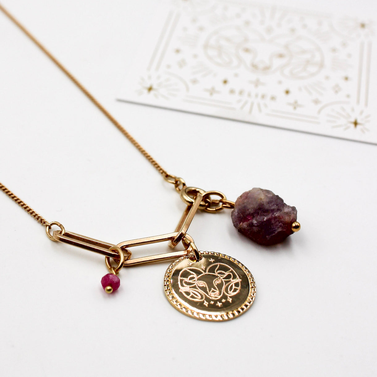 Collier Astro - Plaqué Or - Bélier – L'Atelier des Dames