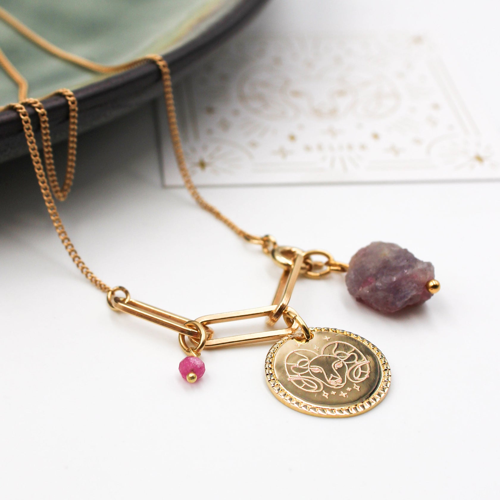 Collier Astro - Plaqué Or - Bélier – L'Atelier des Dames