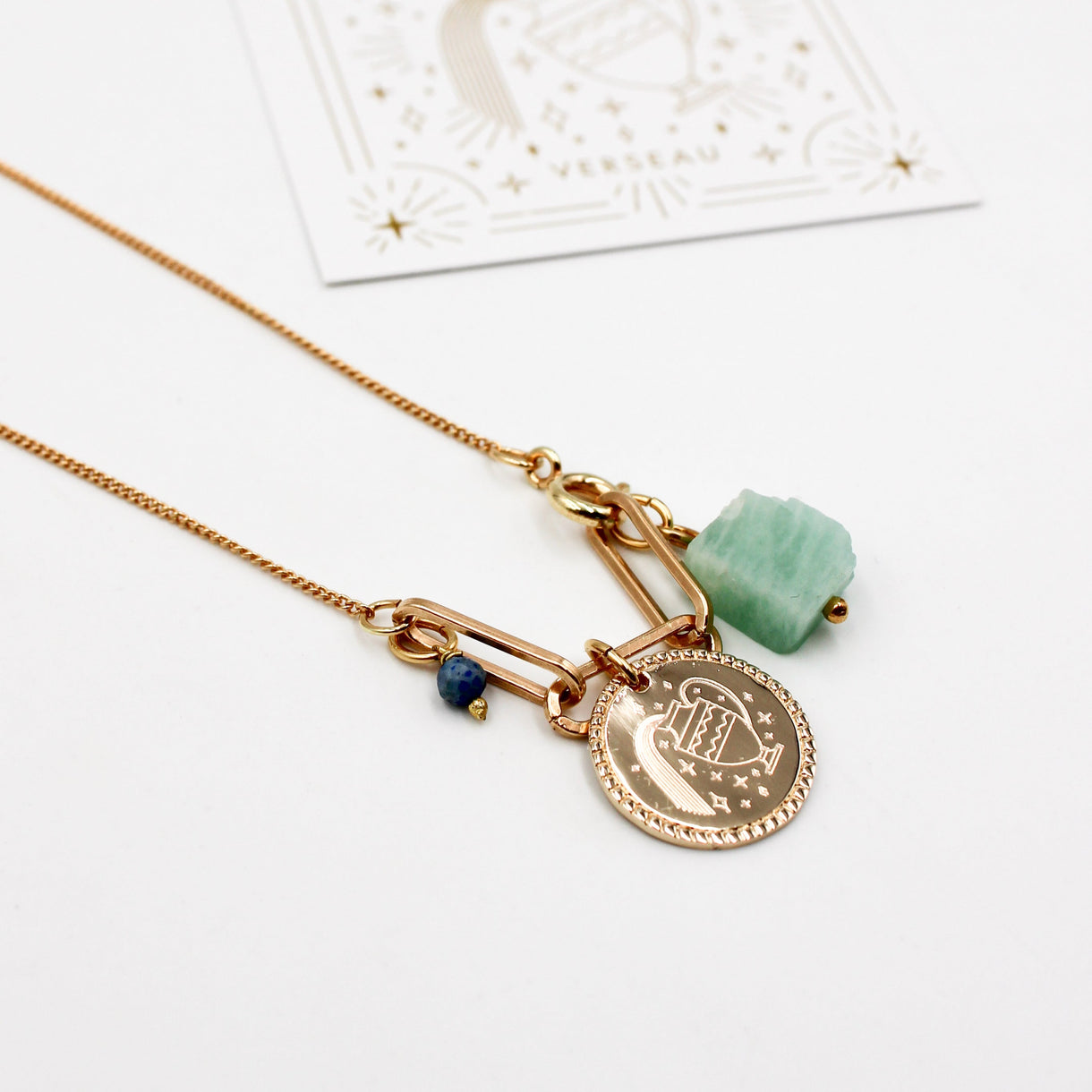 Collier Astro - Plaqué Or - Verseau – L'Atelier des Dames